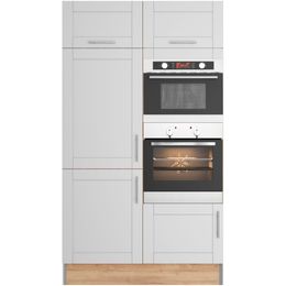 K&uuml;che Optifit, B:120cm H:211,8cm T:58,4cm, grau, Komplettk&uuml;chen-Sets, "Ahus, Hochschrankmodul", Breite 120 cm,wahlweise mit