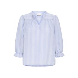 Pulz Bluse 'PZCHEILA' Damen Gr&ouml;&szlig;e XXL himmelblau / wei&szlig;