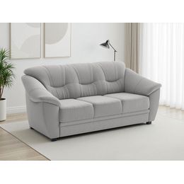 Sit & More 3-Sitzer SIT & MORE, B:198cm H:90cm T:90cm, grau, Sofas, "Savona, B. 198cm, Federkern, opt. mit Schlaffunktion, Sitzh. 46cm", mit Federkern