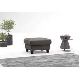 Polsterhocker OTTO HOME, B:77cm H:49cm T:67cm, braun, Hocker, "Varese", Kreuznaht in beige