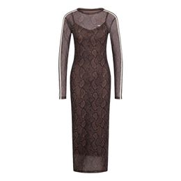 adidas originals Kleid 'SNAKE PRINT MAXI' Damen Gr&ouml;&szlig;e 36 braun / dunkelbraun / wei&szlig; Sommerkleid