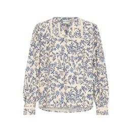 Pulz Bluse 'PZAbrina' Damen Gr&ouml;&szlig;e XL beige / blau