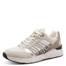 Tamaris Sneaker Damen Gr&ouml;&szlig;e 41 beige / hellbraun / dunkelbraun / wei&szlig; Sommerschuhe