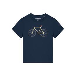 Watapparel T-Shirt ' Yellow Bike ' Damen Gr&ouml;&szlig;e S navy / mischfarben