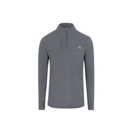 Danish Endurance Lamgarmshirt 'Half Zip' Herren Gr&ouml;&szlig;e XL grau