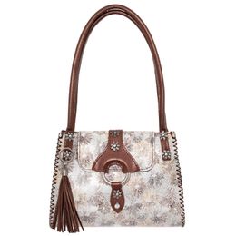 SIMA G&Uuml;RTEL Damen Handtasche "Tasche 168-4183", Gr. S, braun, Obermaterial: 100% Rindsleder Leather cow., Taschen