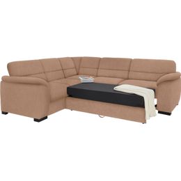 Sit & More Ecksofa SIT & MORE, B:255cm H:88cm T:225cm, braun, Luxus-Microfaser (90% Polyester, 10% Polyamid);Struktur (100% Polyester);Luxus-Microfaser ALTARA