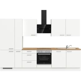 K&uuml;chenzeile Nobilia, B:330,3cm H:216,6cm T:60cm, wei&szlig;, Komplettk&uuml;chen-Sets, ""Touch II", NEU: individuell anpassbar mit gratis Profi-Beratung",