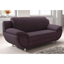 2-Sitzer Trendmanufaktur, B:178cm H:85cm T:94cm, braun, Struktur (100% Polyester), Sofas, "Rondo II, zeitlos und bequem, Breite 178cm", wahlweise mit