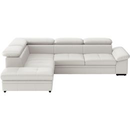 Sit & More Ecksofa SIT & MORE, B:249cm H:73cm T:226cm, beige, Wohnzimmer, Sofas, "Viola, L-Form, Leder, B: 249 cm", optional mit Schlaffunktion