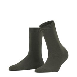 Falke Damen Socken "Cosy Wool", Gr. 35, gr&uuml;n, Obermaterial: 31% Wolle WO. 27% Viskose CV. 24% Polyamid PA. 18% Kaschmir WS., glatt, Socken
