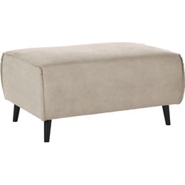 Hocker DOMO collection, B:97cm H:47cm T:66cm, beige, Wohnzimmer, Hocker, "Amora", mit Federkern, Fu&szlig;h&ouml;he passend f&uuml;r g&auml;ngige Saugroboter