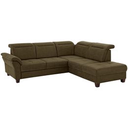 Ecksofa OTTO HOME, B:260cm H:104cm T:235cm, gr&uuml;n, Luxus-Microfaser Lederoptik (100% Polyester);Struktur (100% Polyester);Luxus-Microfaser ALTARA