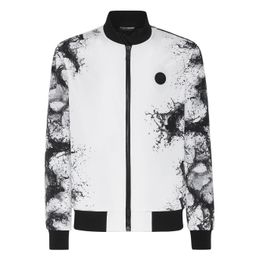 Plein Sport Herren Blouson "Splash Extreme", schwarz-wei&szlig;, Gr. XXXL, Obermaterial: 100% Polyester. Futter: 100% Polyester. F&uuml;llung: 100% Polyester,
