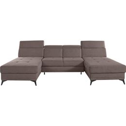 Wohnlandschaft OTTO HOME, B:296cm H:83cm T:173cm, grau, Webstoff (100% Polyester);Luxus-Microfaser Paris (90% Polyester/10% Polyamid);Struktur fein