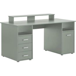 Schreibtisch Schildmeyer, B:150cm H:86,7cm T:70cm, gr&uuml;n, B&uuml;ro, Tische, "Baku", Solide Verarbeitung - Dieses Produkt ist in Deutschland gefertigt