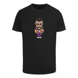 MisterTee Herren T-Shirt "MisterTee Grow Up To Stand Out Sketch Tee", schwarz, Gr. M, bedruckt, 100% Baumwolle, Shirts