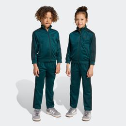 Jungen Trainingsanzug "ADICOLOR FIREBIRD KIDS", gr&uuml;n, Gr. 104, adidas originals, Obermaterial: 100% Polyester, Sportanz&uuml;ge