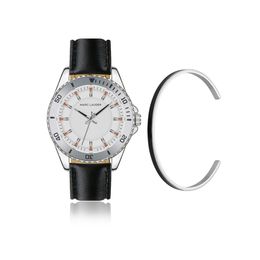MARC LAUDER Herren Quarzuhr "SME2-1", schwarz, Armbanduhren