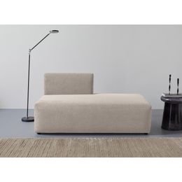 Chaiselongue, B:152cm H:74cm T:96cm, beige, LeGer Home by Lena Gercke, 100% Polyester, Sofas, "LYZA Open end, Loungem&ouml;bel zum Relaxen, Ma&szlig;e B/T/H: