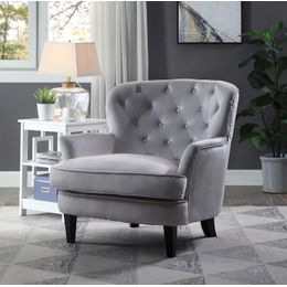 Sessel OTTO HOME, B:85cm H:88cm T:90cm, grau, Wohnzimmer, Sessel, "Leo", mit Taschenfederkern