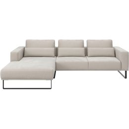 Ecksofa Musterring, B:292cm H:88cm T:185cm, beige, 94% Polyester, 6% Nylon, Wohnzimmer, Sofas, "JUSTB PM100, stilvoller Lounge-Komfort von
