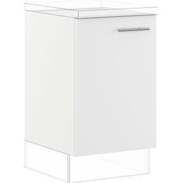 Unterschrank IMPULS K&Uuml;CHEN, B:50cm H:72,3cm T:57,6cm, wei&szlig;, Dekorfolie, Holzwerkstoff, K&uuml;che, Schr&auml;nke, ""Valencia & Tirana", in drei Breiten, H&ouml;he: