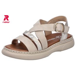 Rieker Strap Sandals female size 41 Beige / Silver