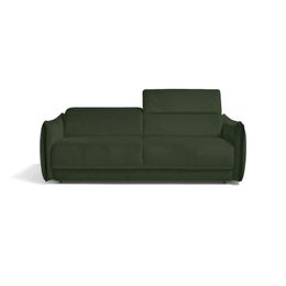 Schlafsofa Egoitaliano, B:216cm H:66cm T:107cm, gr&uuml;n, 100% Polyester, Jugendzimmer, Sofas, "FOX, Made in Italy-Designsofa mit