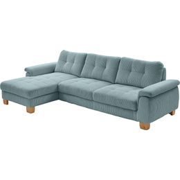 Ecksofa DIE PLANBAR, B:316cm H:86cm T:177cm, gr&uuml;n, 88% Polyester;12% Polyamid, Wohnzimmer, Sofas, "PP-LA19101 L-Form, Breite 316 cm", wahlweise mit