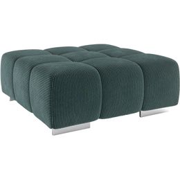 Hocker COTTA, B:103cm H:42cm T:103cm, gr&uuml;n, 100% Polyester, Wohnzimmer, Hocker, "Orion"