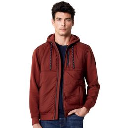 Casamoda Herren Sweatjacke "Casamoda Sweatjacke uni", rot, Gr. M, 95% Baumwolle, 5% Elasthan, Sweatjacken