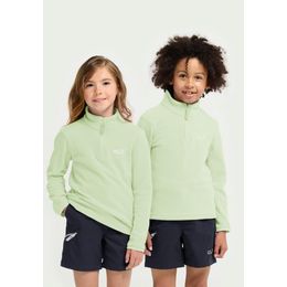 Jack Wolfskin Jungen Fleecepullover "TAUNUS 100 HZ K", gr&uuml;n, Gr. 152, Obermaterial: 100% Polyester, Sweatshirts, mit leichtem Fleece, aus Polyester