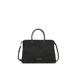 Bugatti Damen Henkeltasche "JULICE", schwarz, Polyurethan (PU), leicht gl&auml;nzend, unifarben, Taschen