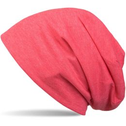 styleBREAKER Herren Beanie "Uni Slouch Beanie M&uuml;tze", rot, Modisch, Obermaterial: 65% Baumwolle CO. 35% Polyester PES., M&uuml;tzen
