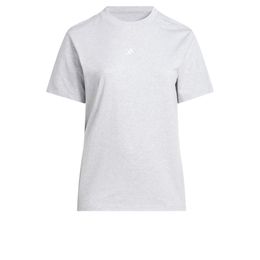 adidas Sportswear Performance Shirt 'Essentials' female size XXL Light grey / White