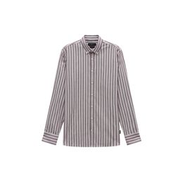 bugatti Button Up Shirt male size XL Blackberry / White
