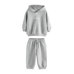 next Jogginganzug Jungen Gr&ouml;&szlig;e 92 hellgrau / wei&szlig;