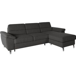 Sit & More Ecksofa SIT & MORE, B:250cm H:88cm T:161cm, grau, Wohnzimmer, Sofas, "Sorano L-Form", wahlweise mit Schlaffunktion und Bettkasten