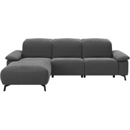 Ecksofa Musterring, B:280cm H:83cm T:180cm, grau, 94% Polyester, 6% Nylon, Wohnzimmer, Sofas, "MR 370, intelligenter Komfort im modernen Design",