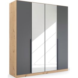 Dreht&uuml;renschrank Rauch, B:181cm H:210cm T:54cm, braun, Holzwerkstoff, Schr&auml;nke, "Kleiderschrank Schrank Garderobe Ankleide DARK&WOOD BY QUADRA SPIN",
