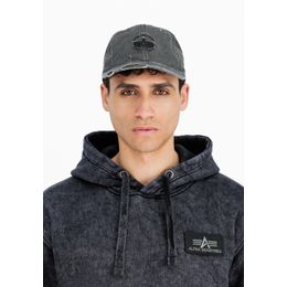 Herren Trucker Cap "Acid Logo Cap", grau, Alpha Industries, Baumwolle, Caps