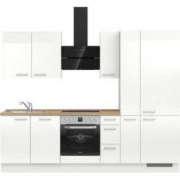 K&uuml;chenzeile Nobilia, B:270,3cm H:216,6cm T:60cm, wei&szlig;, Komplettk&uuml;chen-Sets, ""Flash II", NEU: individuell anpassbar mit gratis Profi-Beratung",