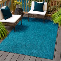 Outdoorteppich Sanat, B:240cm H:10mm L:330cm, blau, Kunstfaser, Teppiche, "Melissa 8000 , auch in Rund erh&auml;ltlich", Kurzflor, In -und Outdoor