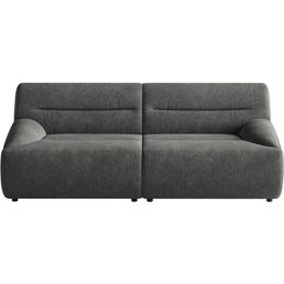 Sit & More Big-Sofa SIT & MORE, B:200cm H:80cm T:100cm, grau, 100% Polyester, Sofas, "Scrabble", Modernes Design in verschiedenen Stoffarten