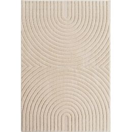Teppich, B:120cm H:8mm L:170cmcreme, Ayyildiz Teppiche, Wohnzimmer, Teppiche, "ART 1122 , auch als L&auml;ufer und in Rund erh&auml;ltlich", Boho Design, 3D