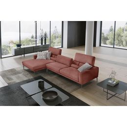 Ecksofa Egoitaliano, B:277cm H:95cm T:157cm, braun, Wohnzimmer, Sofas, "Masu, Design trifft sensationellen Sitzkomfort, Breite 277cm, L-Form", inkl.