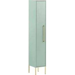 Midischrank Schildmeyer, B:25cm H:154,7cm T:30cm, gr&uuml;n, FSC-zertifizierter Holzwerkstoff, Badezimmer, Schr&auml;nke, "Sarah", Solide Verarbeitung - Dieses