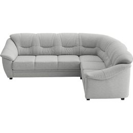 Sit & More Ecksofa SIT & MORE, B:262cm H:90cm T:212cmsilber, Wohnzimmer, Sofas, "Savona L-Form, B. 262cm, klassisches Design, Federkern, Komfort Sitz", option.