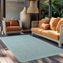 Outdoorteppich, B:280cm H:3mm L:370cm, blau, Ayyildiz Teppiche, Polypropylen, Teppiche, "GIZA 1410, auch als L&auml;ufer und Rund", L&auml;ufer, In- und